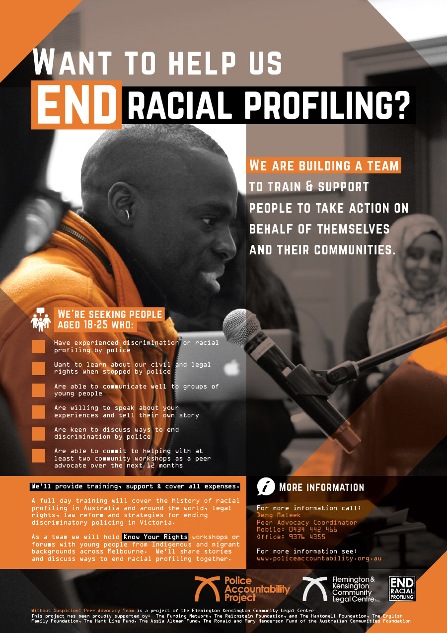 Help us end Racial Profiling: Information Night – Police Accountability ...