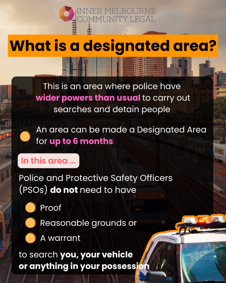 Designated areas fact sheet – Police Accountability Project