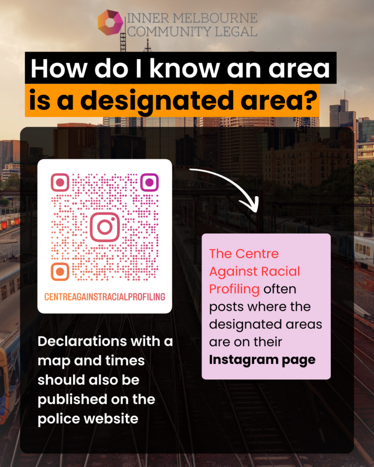 Designated areas fact sheet – Police Accountability Project